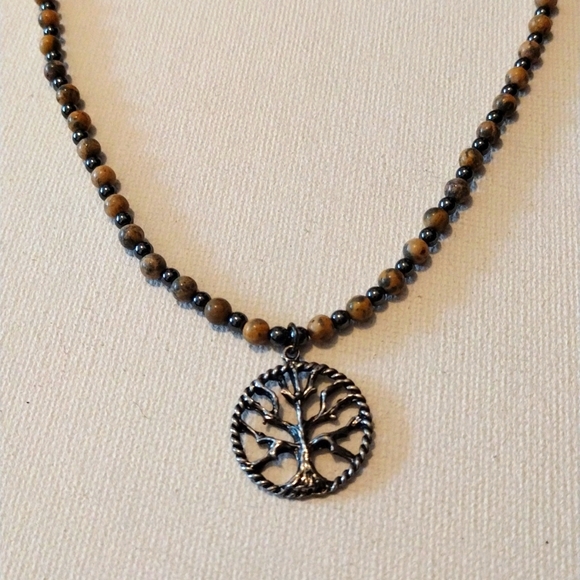 Accessories | Handsome Tree Of Life Pendant On Beads Necklace | Poshmark
